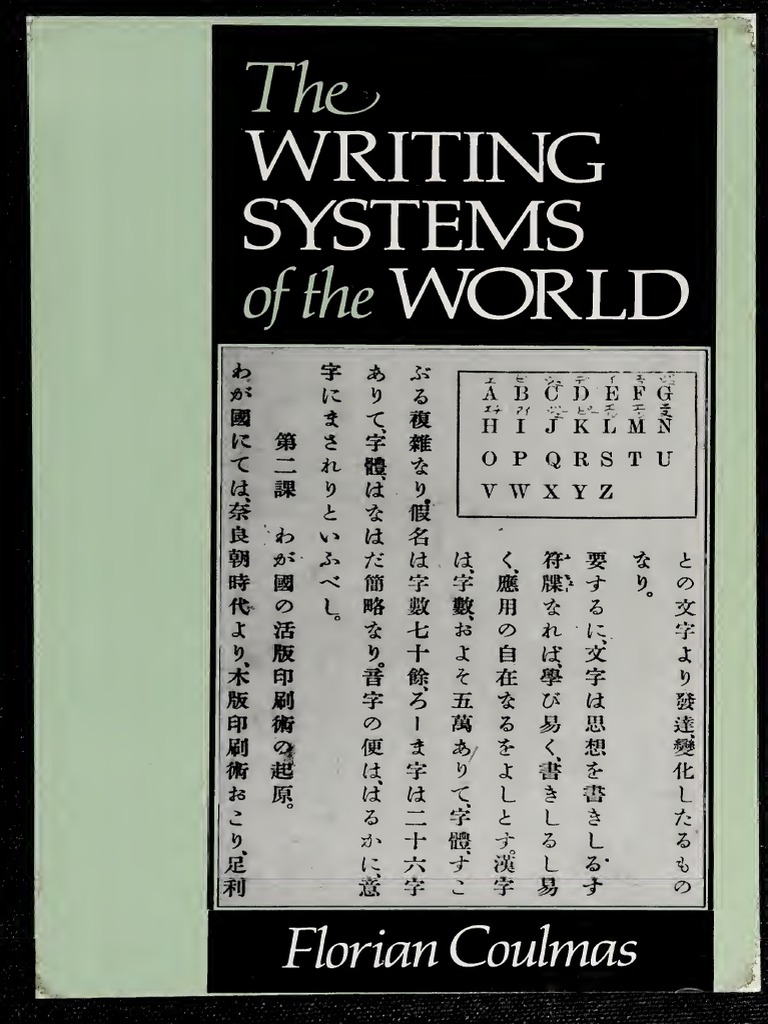 The Writing Systems of The World (Florian Coulmas) (Z-Library) | PDF ...