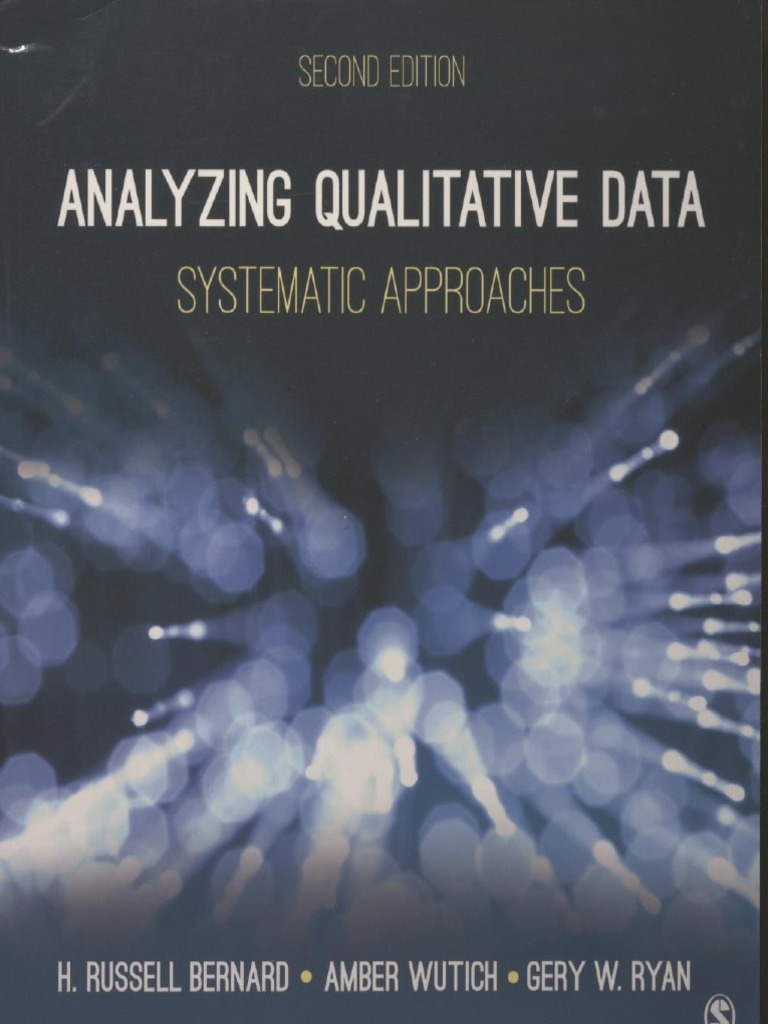 Analyzing Qualitative Data Systematic Approaches (Etc.) (Z-Library) | PDF