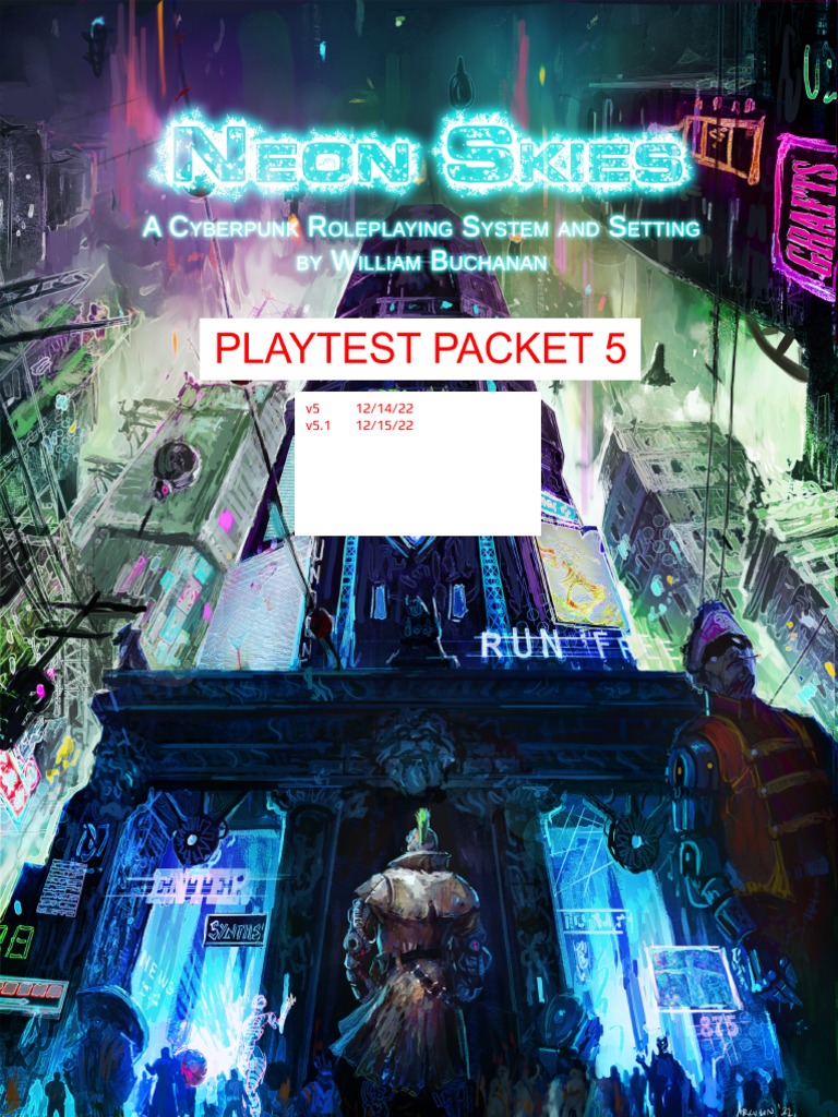 Neon Skies Playtest 05 | PDF | Role Playing Games | Tabletop Role ...