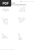 Proportional Parts in Triangles Worksheet | PDF | Geometry | Euclidean ...