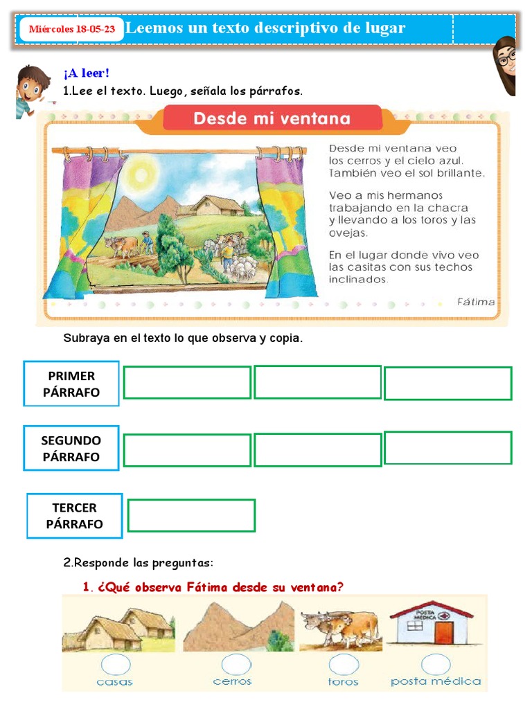 Texto Descriptivo para Primer Grado | PDF