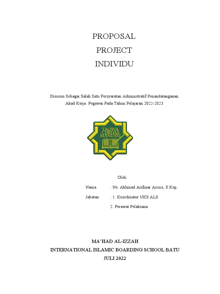 Proposal Kinerja UKS Al Izzah 2022-2023 | PDF