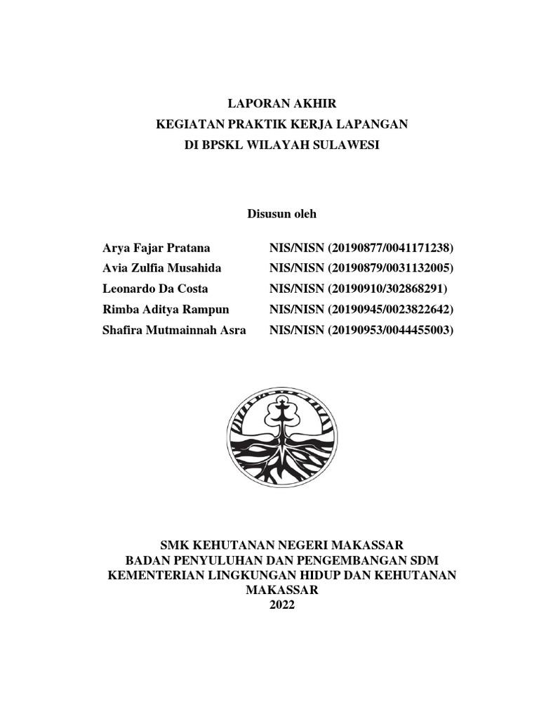 Laporan Akhir BPSKL Oleh Siswa SMKKN MKS 2022 | PDF