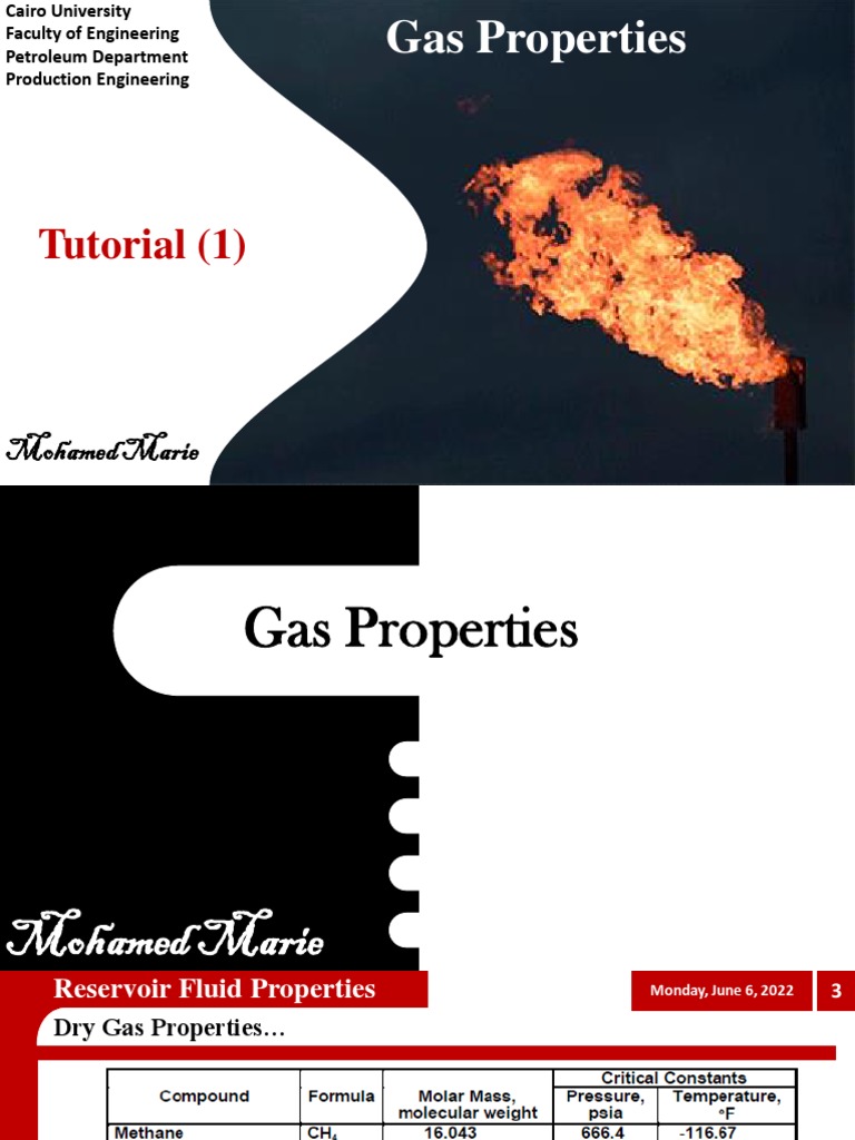 Gas Properties | PDF | Gases | Hydrocarbons