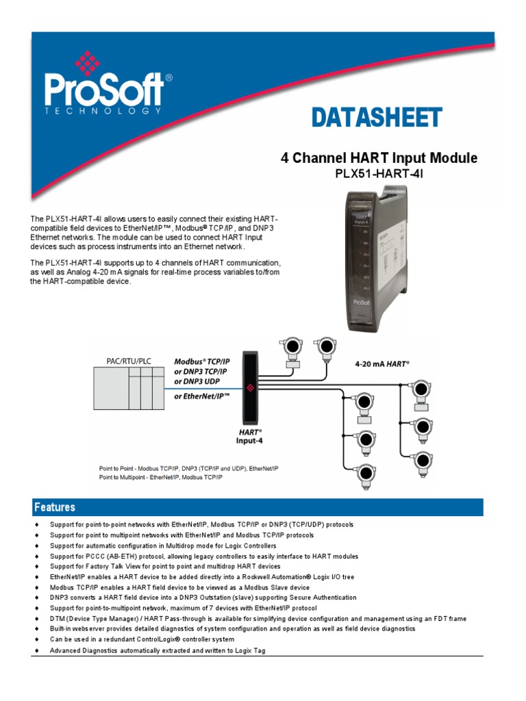 PLX51 HART 4I - Datasheet | PDF | Computer Network | Internet Protocols
