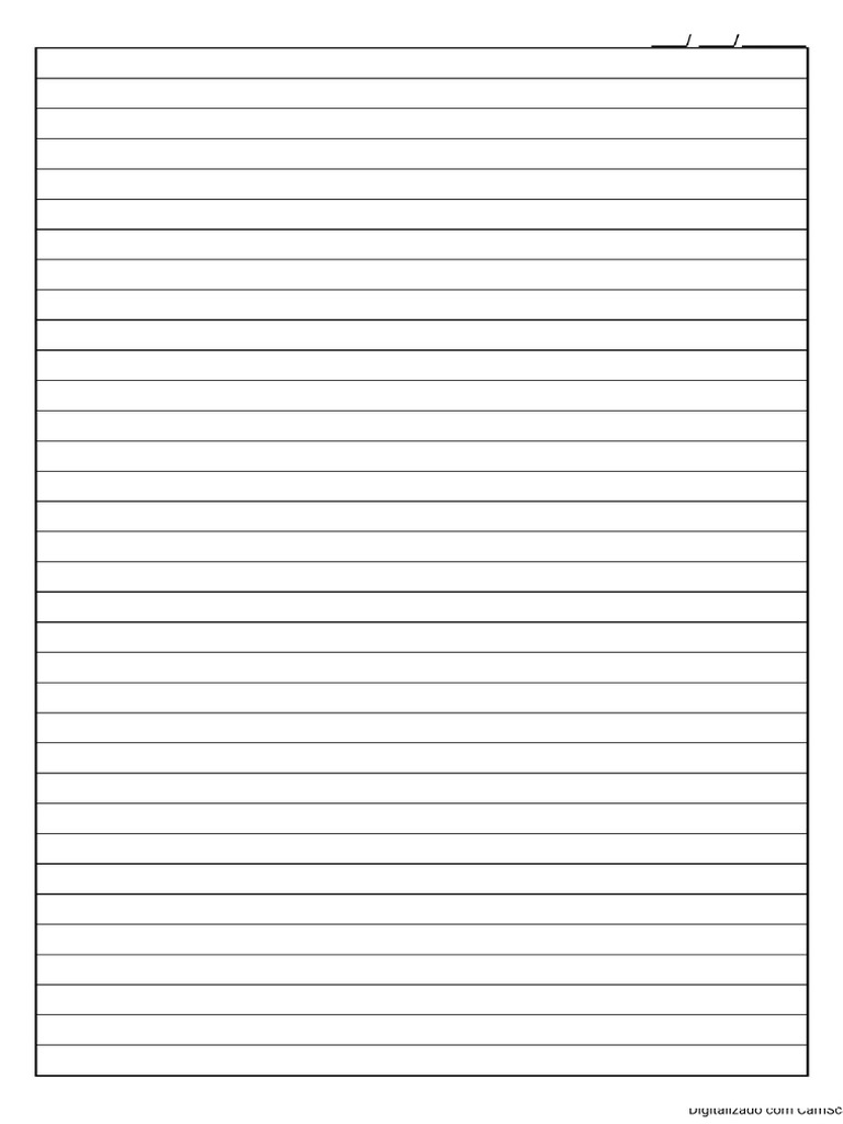 Folha Pautada 35 Linhas Tipo 02 | PDF