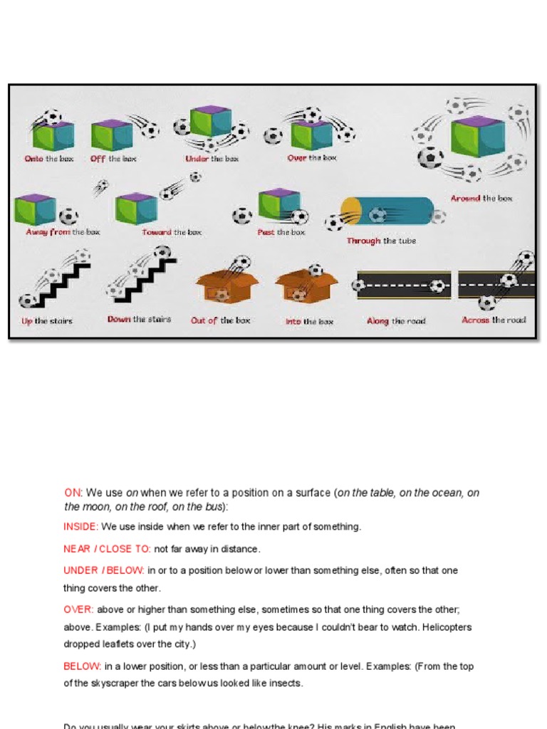 Preposition of Place | PDF