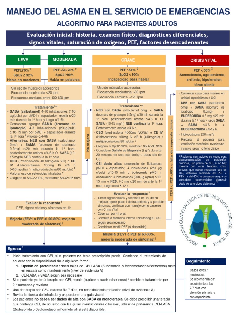Algoritmo Crisis Asmatica AGNy CT | PDF | Asma | Tratamientos médicos
