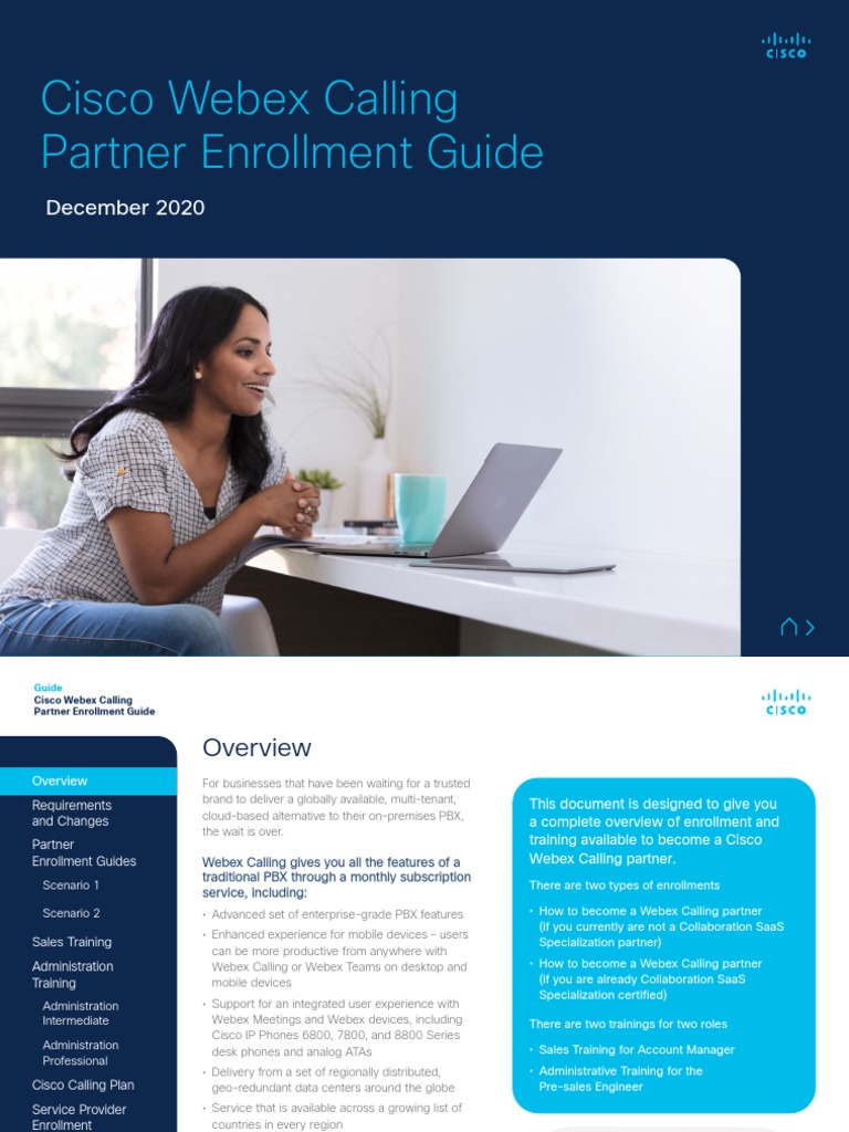 Webex Calling Pte Guide | PDF | Cloud Computing | Software As A Service