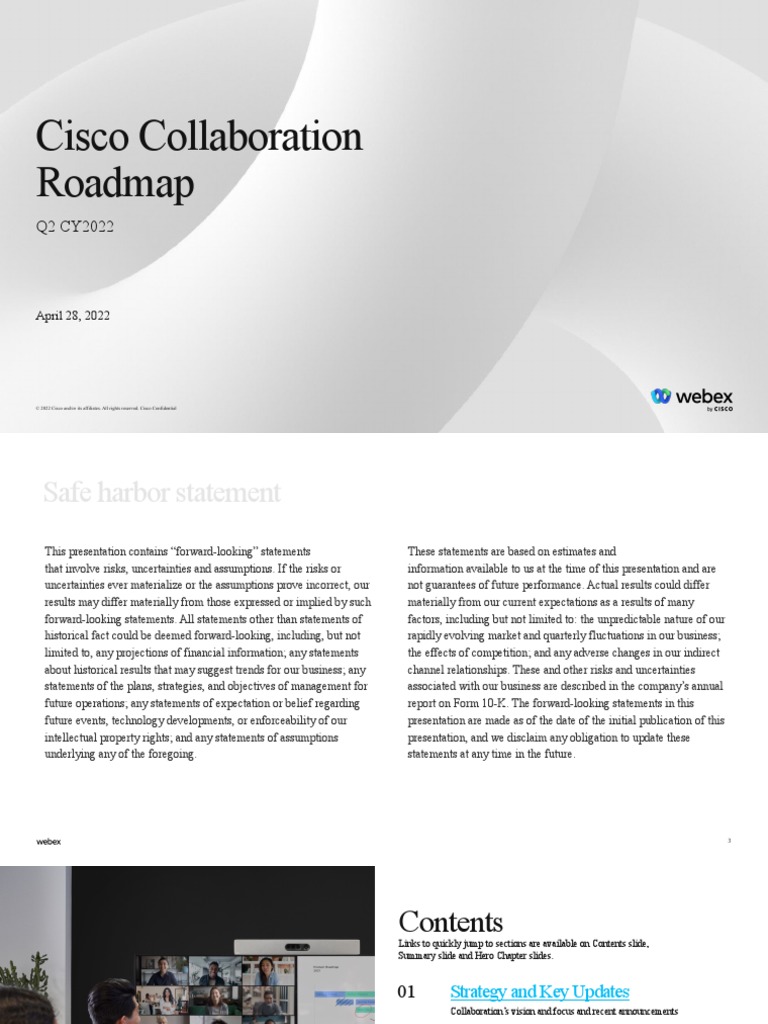 Cisco Collaboration Roadmap | PDF | Web Conferencing | Cloud Computing