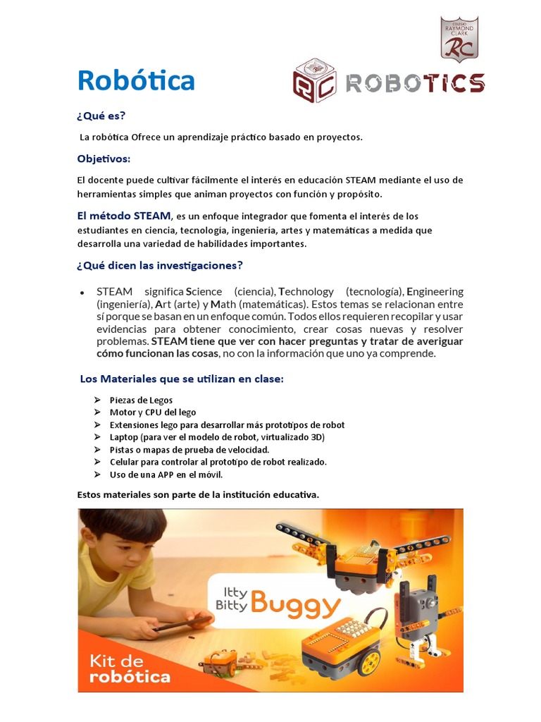 Robótica Objetivos | PDF