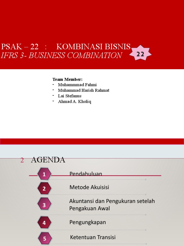 PSAK 22: Panduan Kombinasi Bisnis | PDF