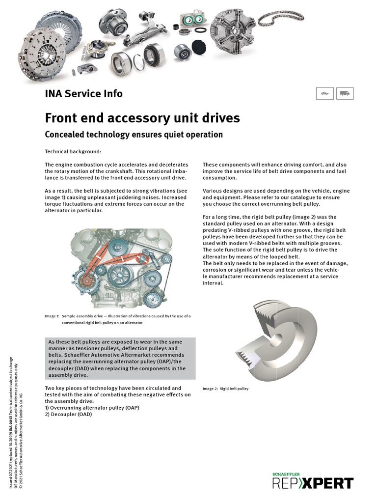 INA 0045 en | PDF | Belt (Mechanical) | Engines
