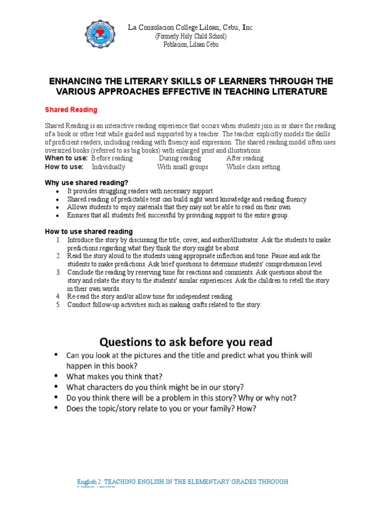 Eng 2 Midterm Activities - For Compliance | PDF | Differentiated Instruction | Teaching Method