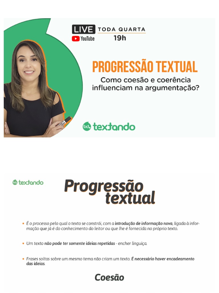 Progressão Textual - Resumo | PDF