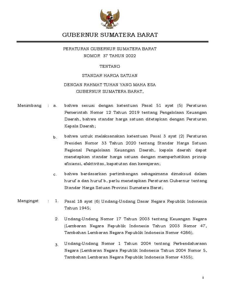 Pergub No. 37 Tahun 2022 Tentang SHS | PDF