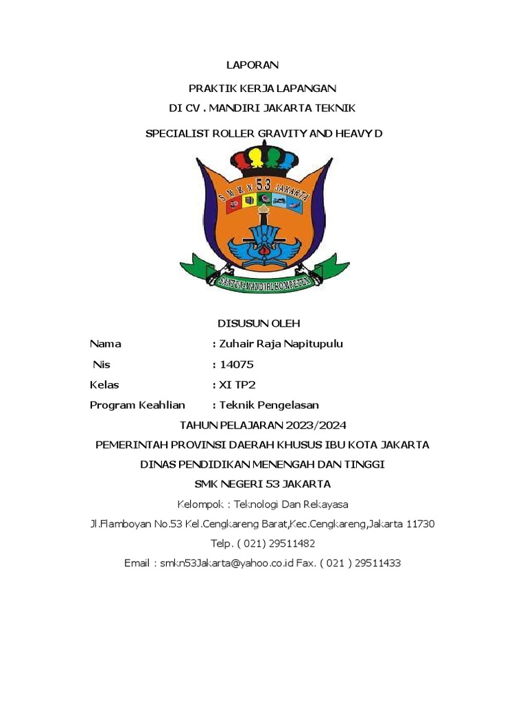 Laporan PKL Teknik Pengelasan | PDF