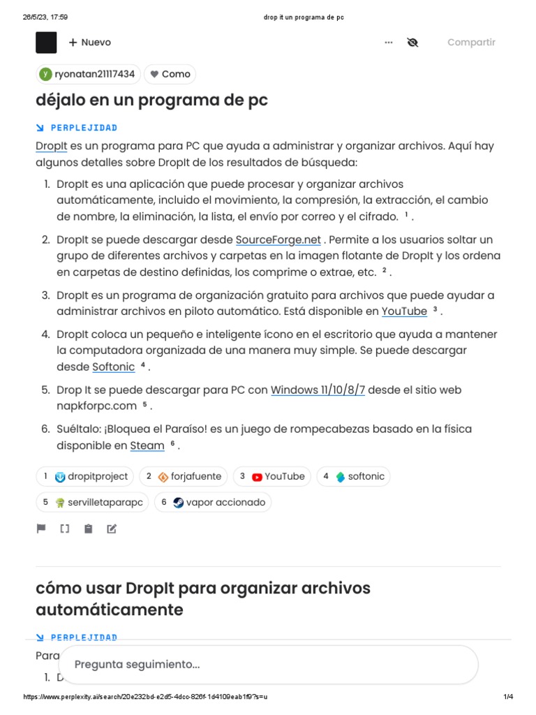 Drop It Un Programa de PC | PDF | Archivo de computadora | Scribd