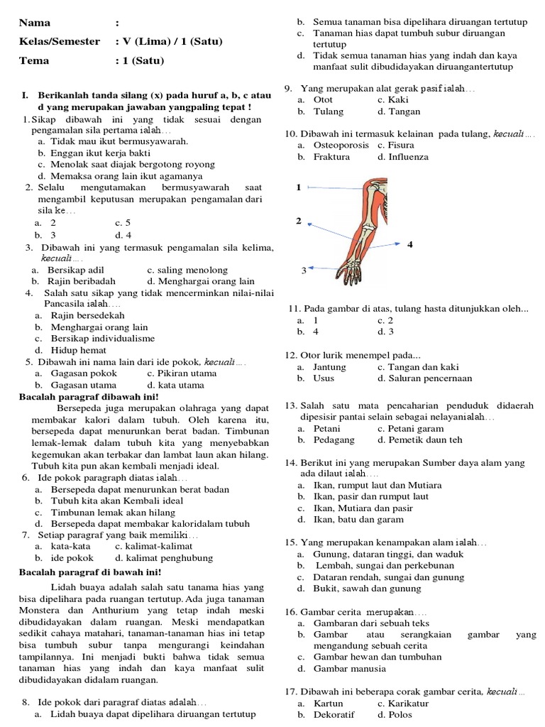 Latihan Soal Uts | PDF