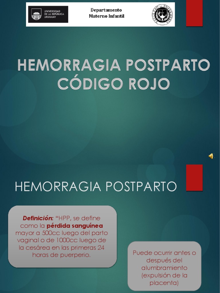 Codigo Rojo | PDF | Parto | Especialidades Medicas