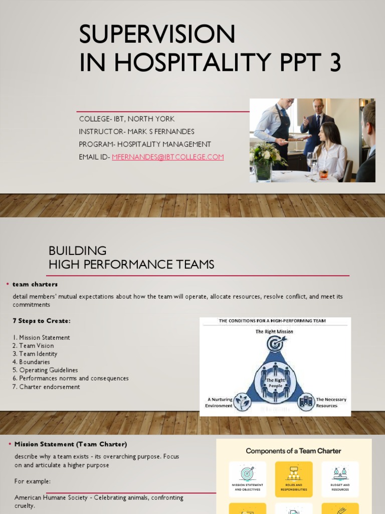 Team Dynamics in Hospitality Management | PDF | Leadership ...