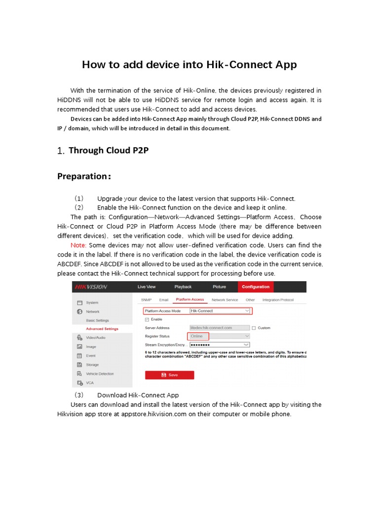 Adding Devices to Hik-Connect App | PDF | Mobile App | Cloud Computing