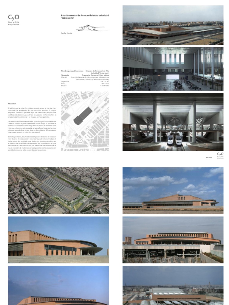 026 87 Estacion de Santa Justa Sevilla A3 Esp | PDF | Sevilla | Arquitecto