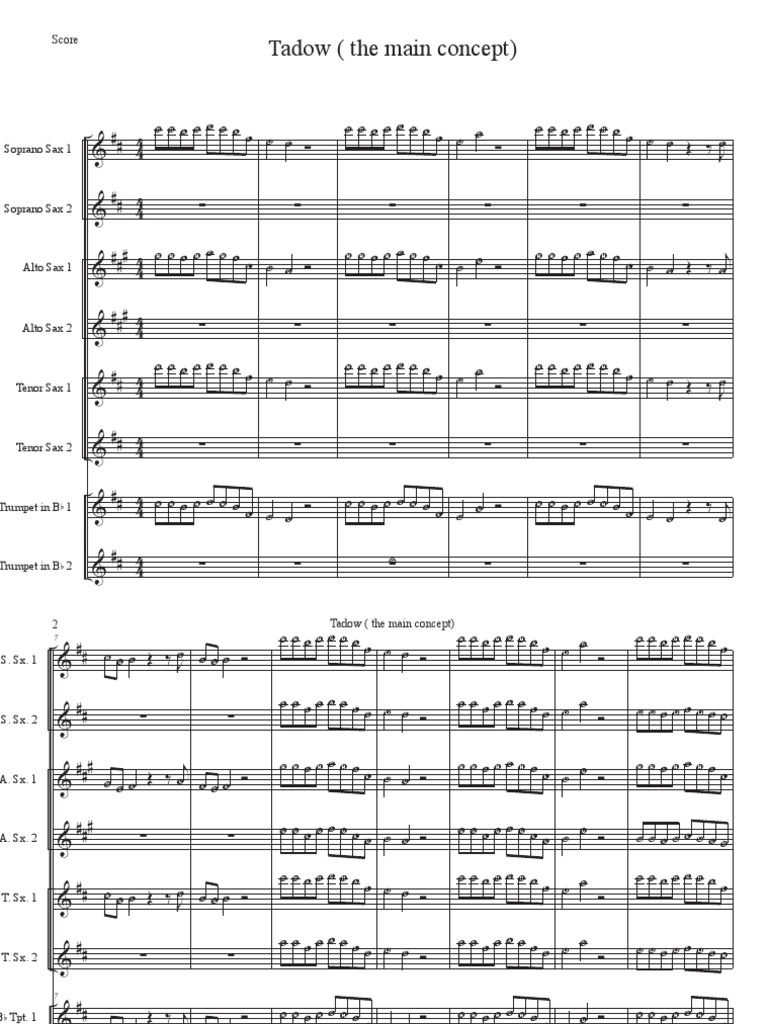 Tadow DYP Arrangement | PDF