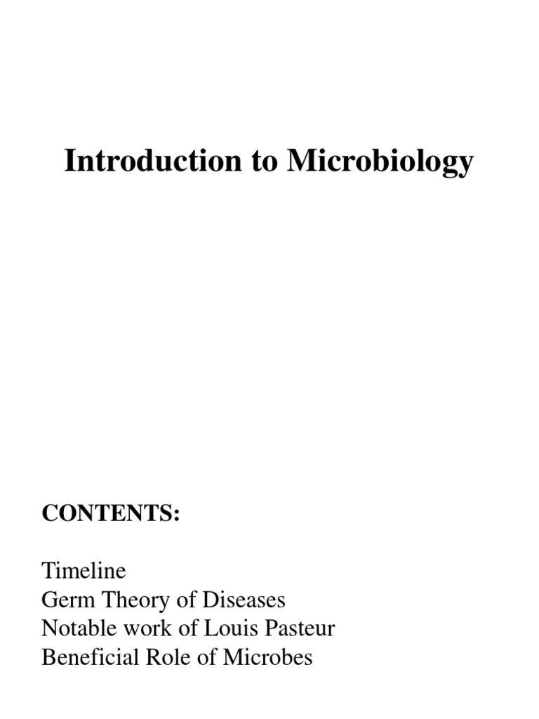 Intro To Micro | Download Free PDF | Microorganism | Microbiology