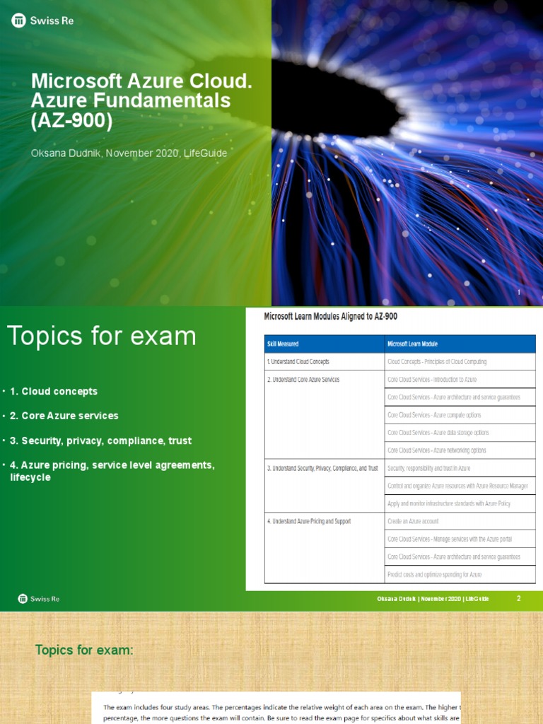 Microsoft Azure Cloud Fundamentals AZ 90 | PDF | Scalability | Cloud Computing