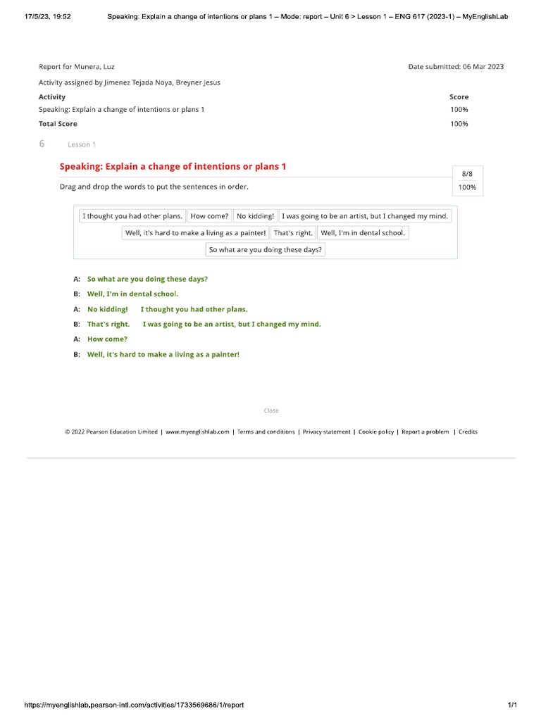 Lesson 1 Unidad 6 | PDF