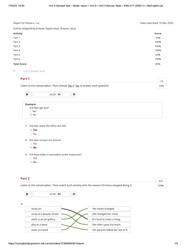 Lesson 1 Unidad 6 | PDF