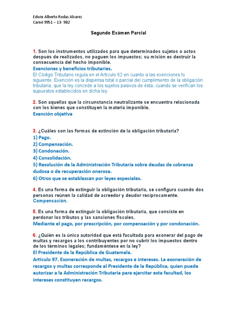 Segundo Exámen Parcial - Docx Edwin Alberto Rodas Alvarez - DERECHO ...