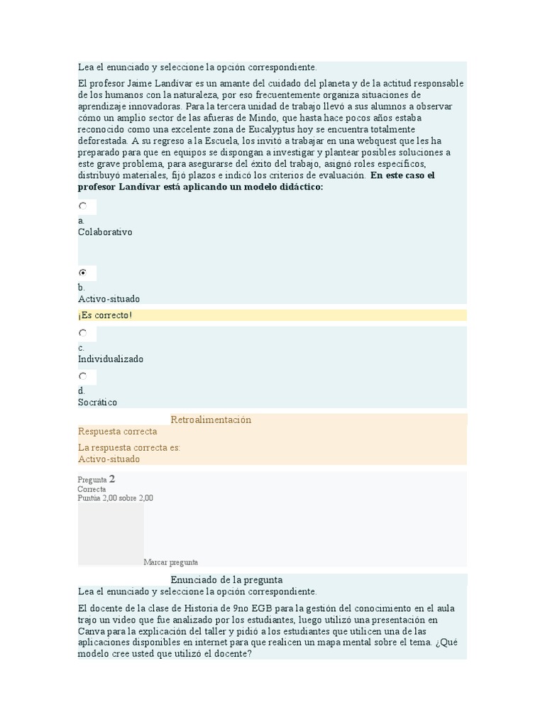 Evaluacion Unidad 3 Modulo 1 | PDF | Evaluación | Maestros