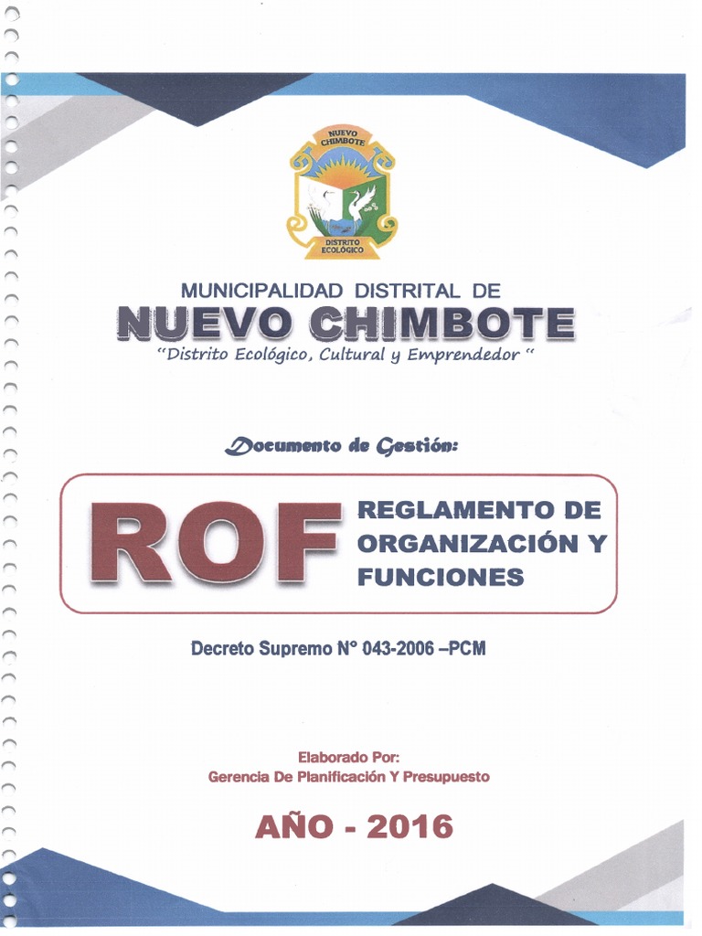Rof 2016 | PDF | Gobierno local | Alcalde
