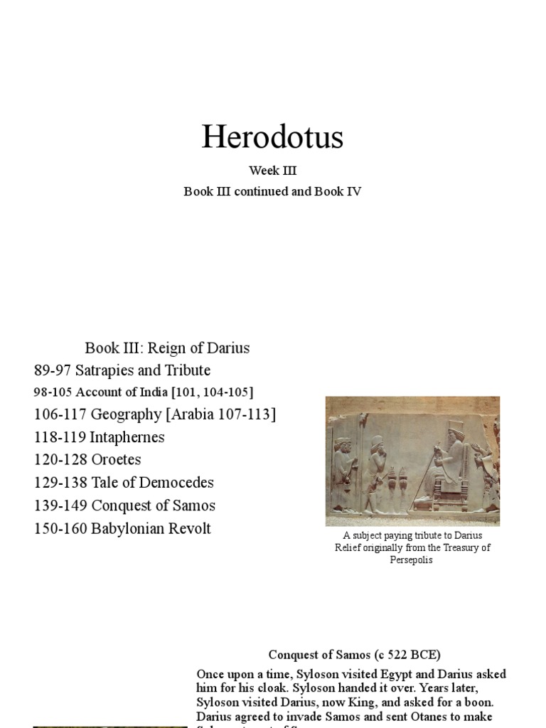 Herodotus III | PDF | Achaemenid Empire | Ancient Peoples