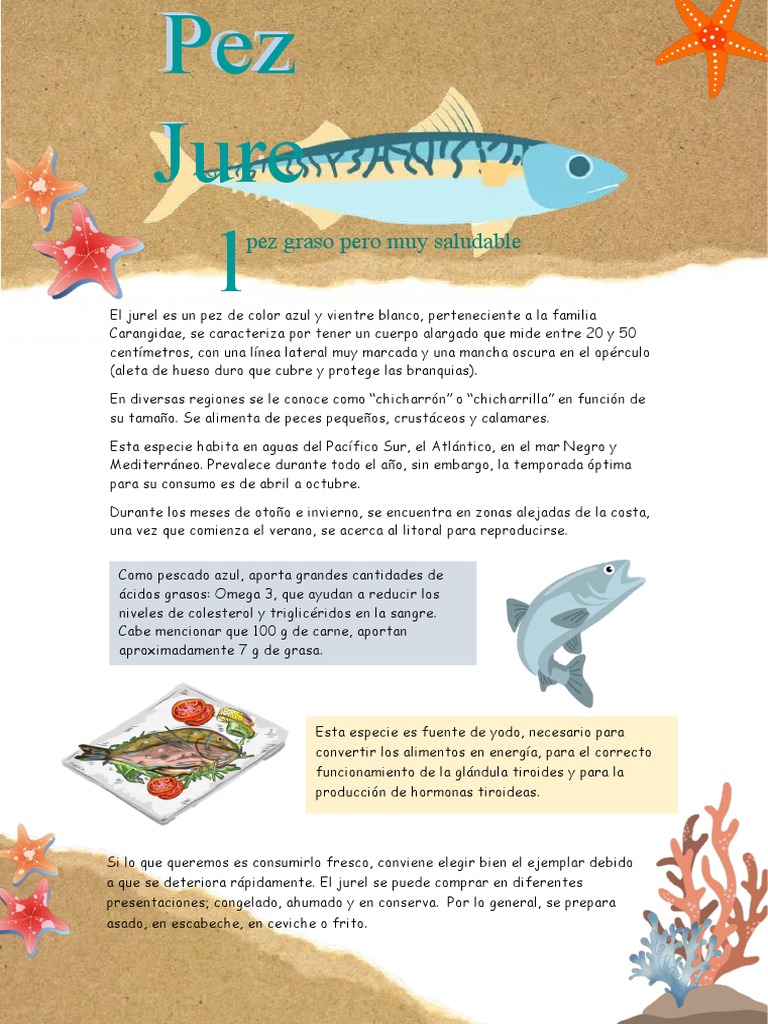El Jurel Es Un Pez de Color Azul y Vientre Blanco | PDF