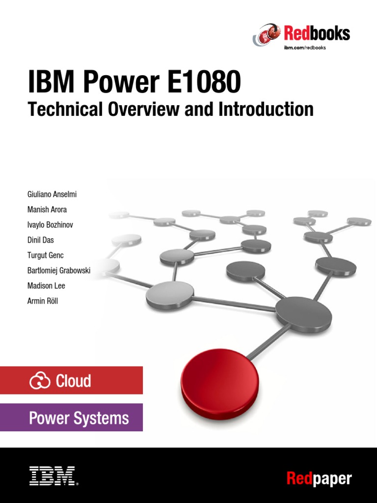 IBM Power E1080: Technical Overview and Introduction | PDF | Computer Hardware | Computing