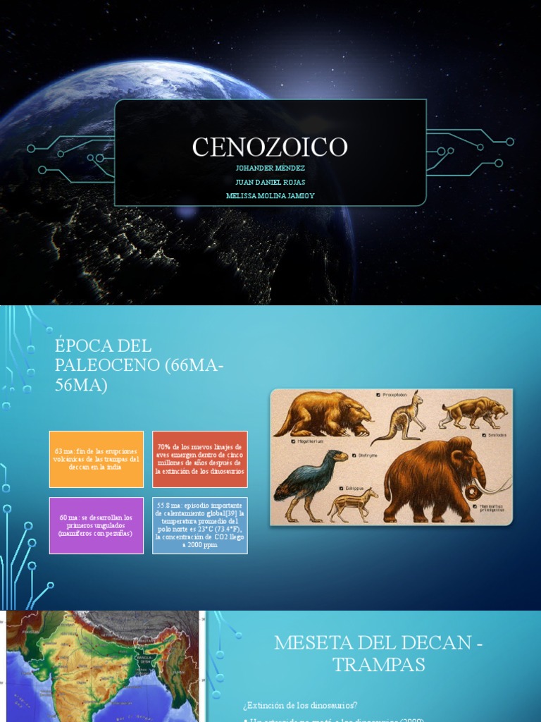 Cenozoico Completo | PDF | Ciencias de la Tierra | Geografía Física