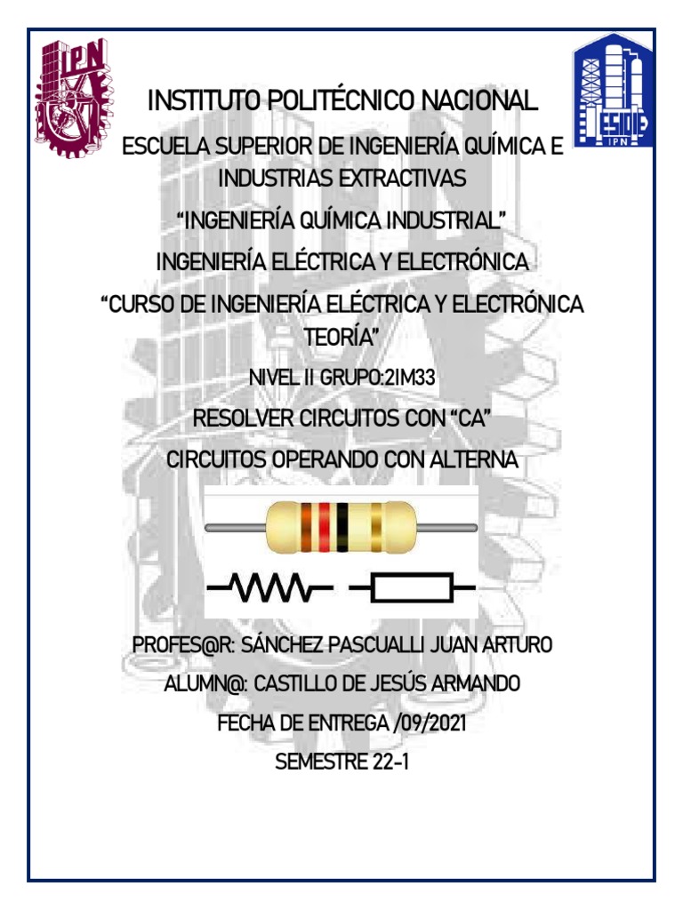Resolver Circuitos Con CA | PDF | Electrónica | Ingenieria Eléctrica