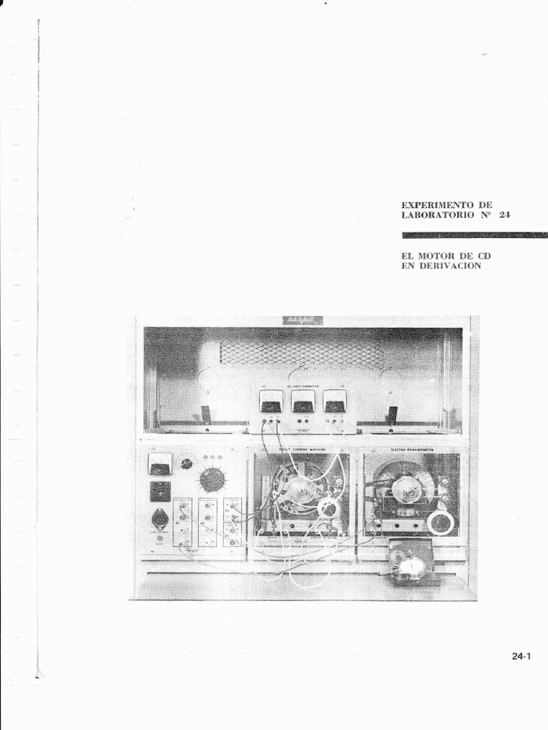 24 Motor de CD en Derivación | PDF | Generador eléctrico | Ciencia de ...
