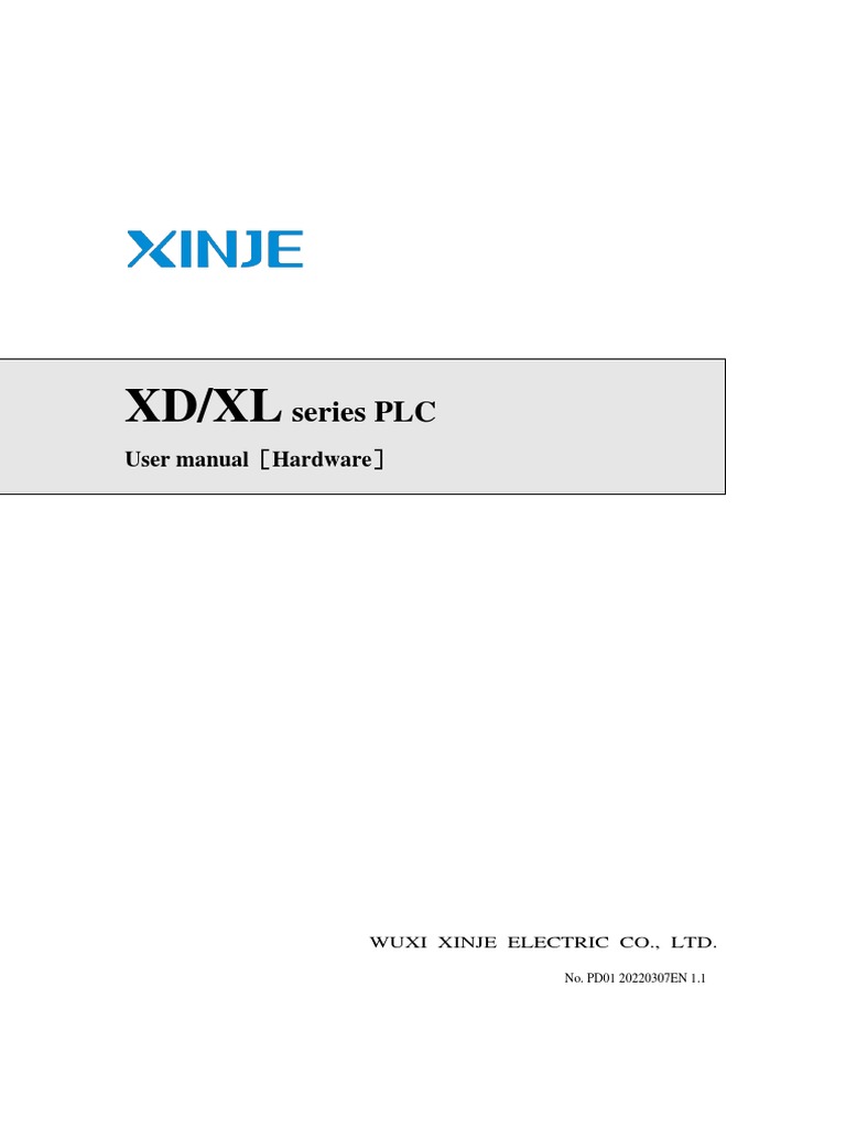 XDXL Hardware Manual | PDF | Programmable Logic Controller | Input/Output