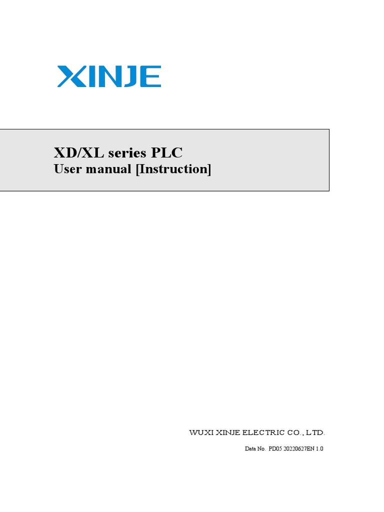 XDXL Instruction Manual | PDF | Programmable Logic Controller | Relay
