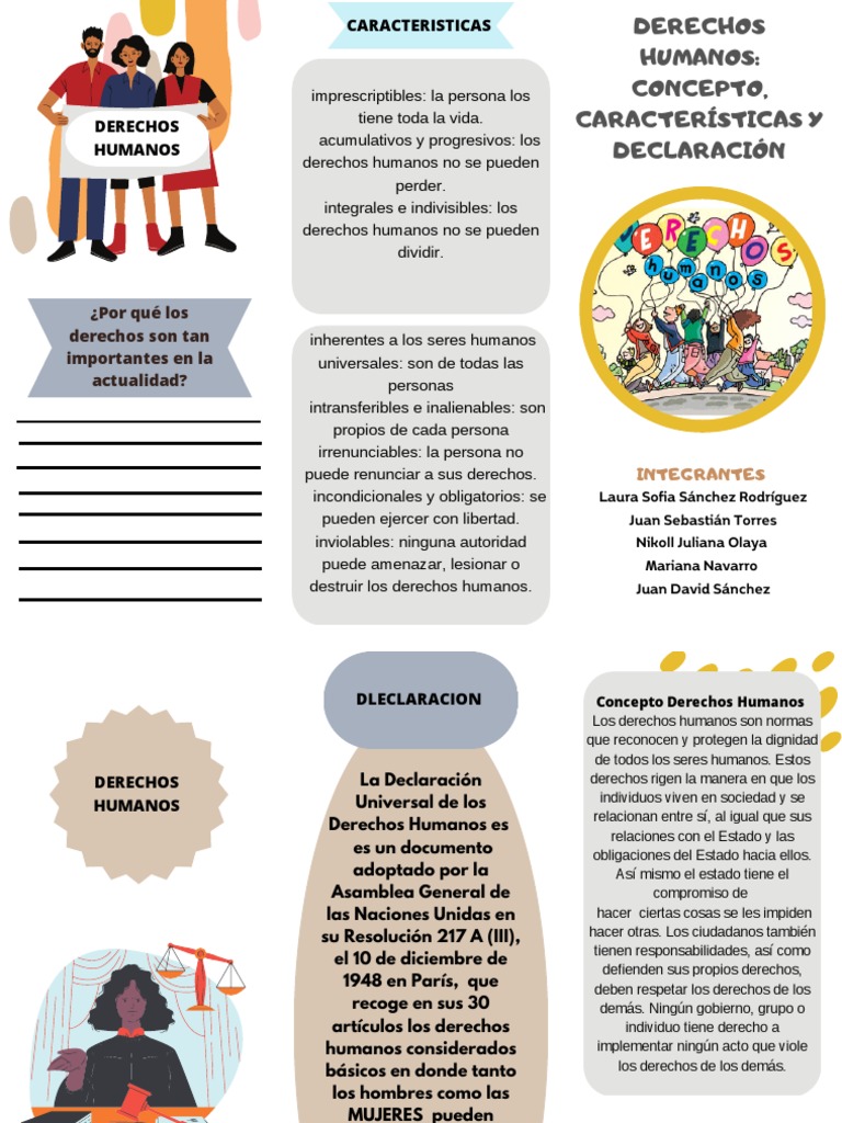 Folleto Derechos Humanos | PDF | Derechos humanos | Derechos