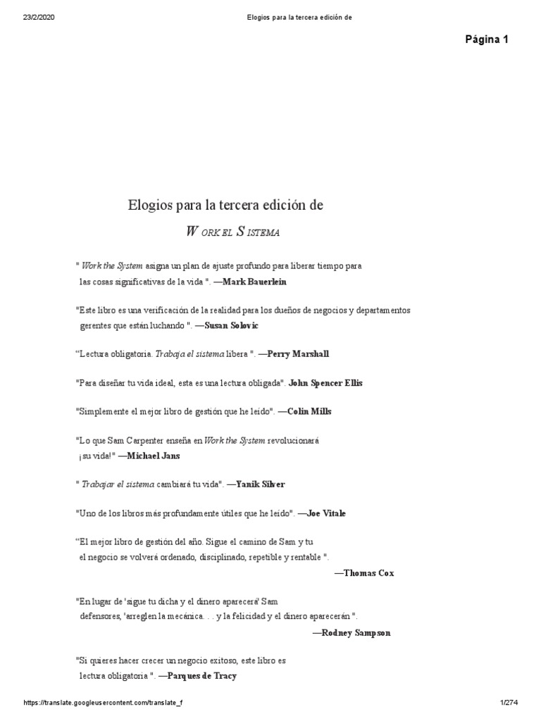 Work The System en Español "Trabaja El Sistema" | PDF | Libros | Realidad