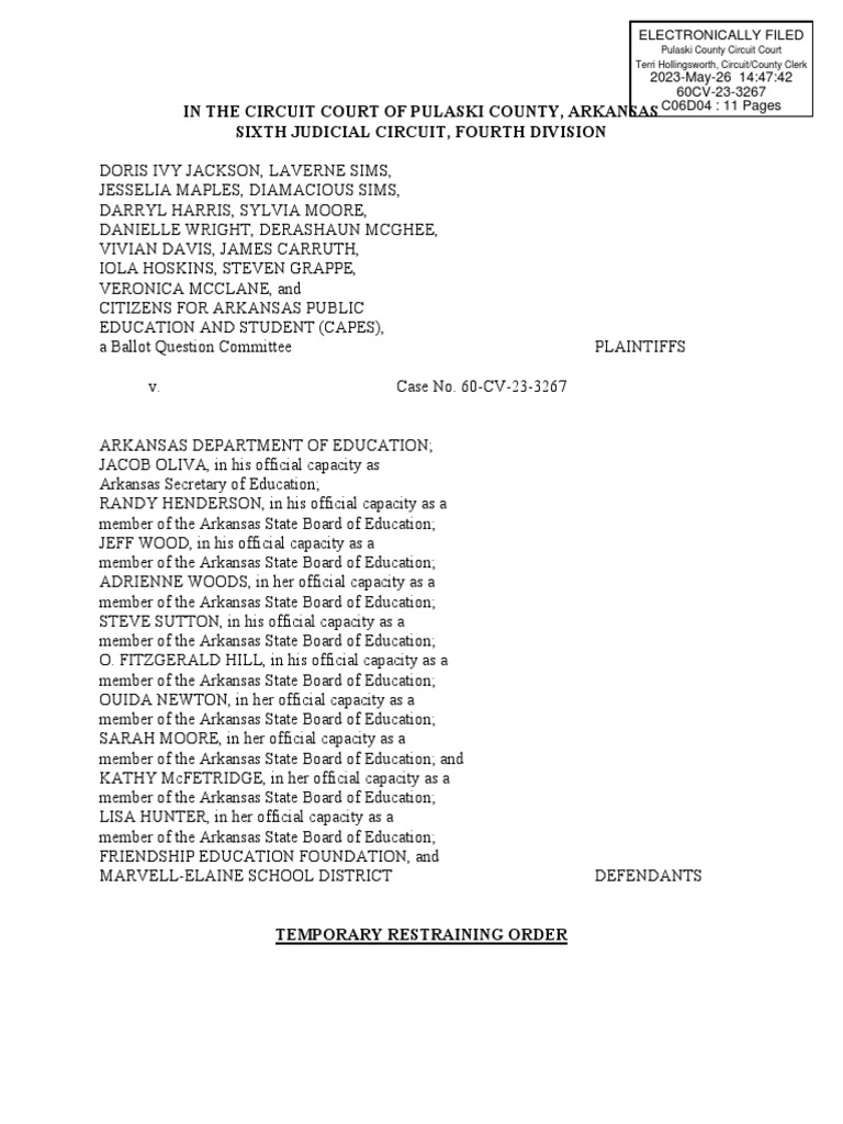 Temporary Restraining Order | PDF | Injunction | Bill (Law)