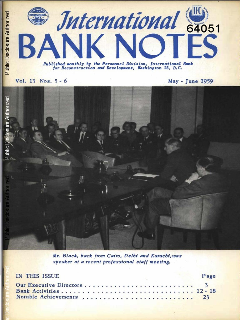 International Bank Notes | PDF | Diplomatic Rank