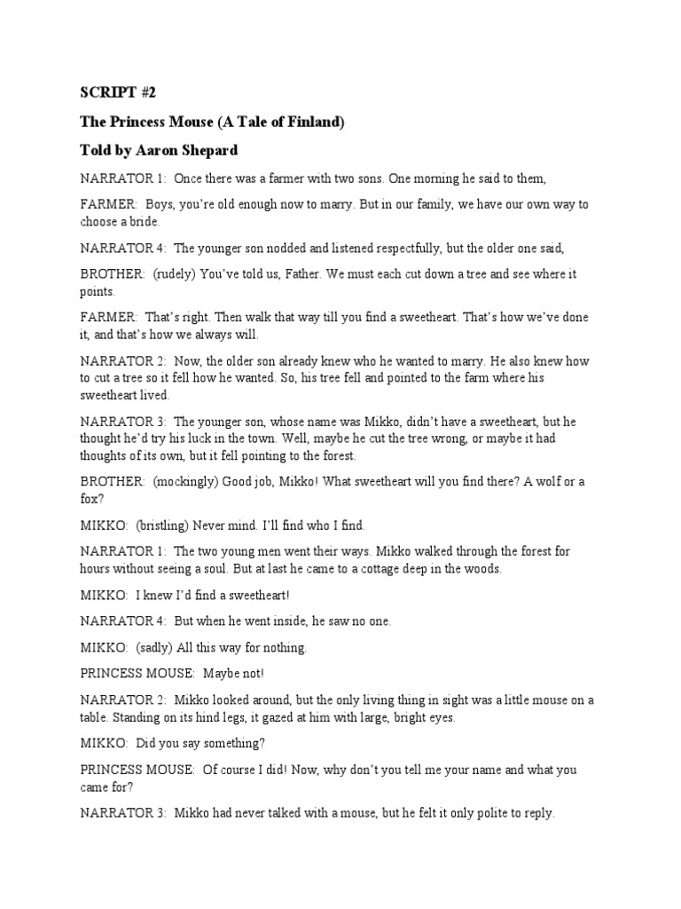 READER's THEATER SCRIPT | PDF | Weaving | Textiles