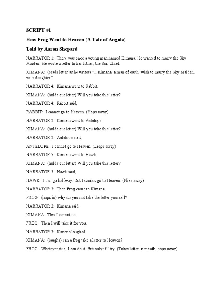 READER's THEATER SCRIPT | Download Free PDF | Traditional Stories ...