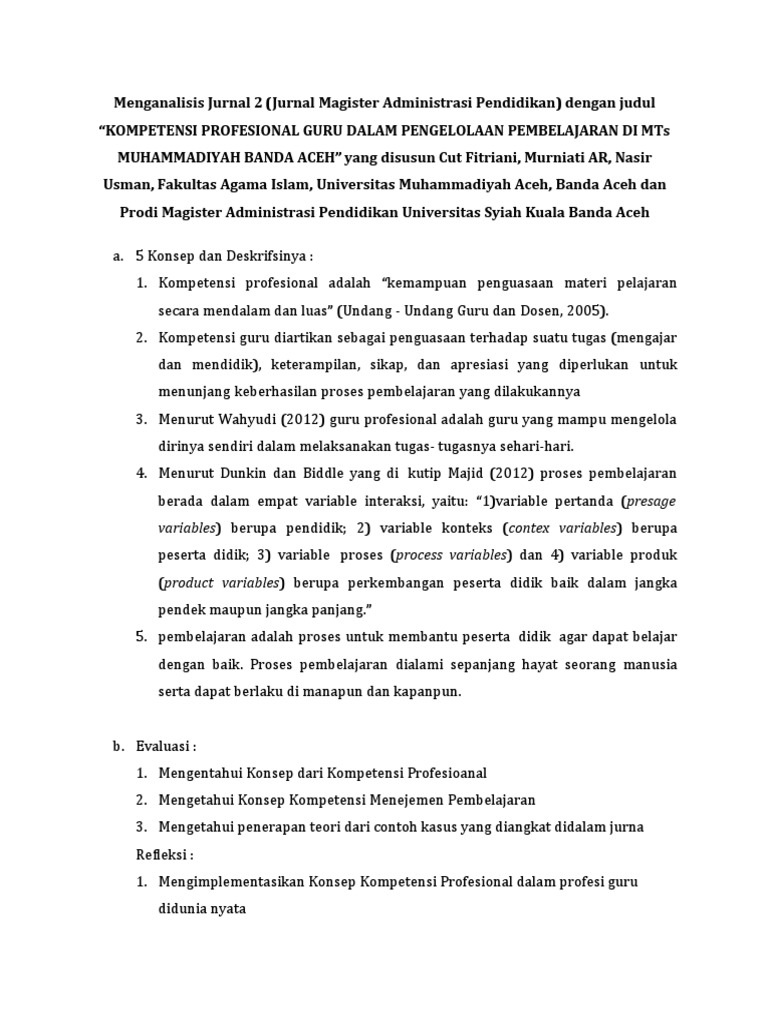 Analisis Bahan Ajar KB 2 Modul Pengembangan Profesi Guru | PDF